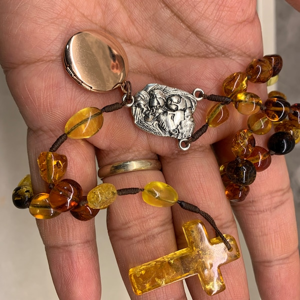 St Therese Relic Locket – Rose Gold Religious Keepsake - Etsy