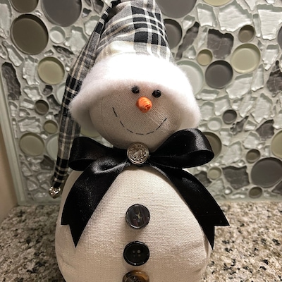 PDF Downloadable Pattern the Roly Poly's Snowman Christmas Decor ...