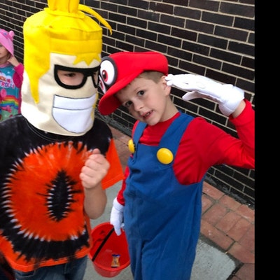 Roblox Head Mask Costume for Kids Ages 4 CUSTOM Mouth/ Skin/ Hair Made ...