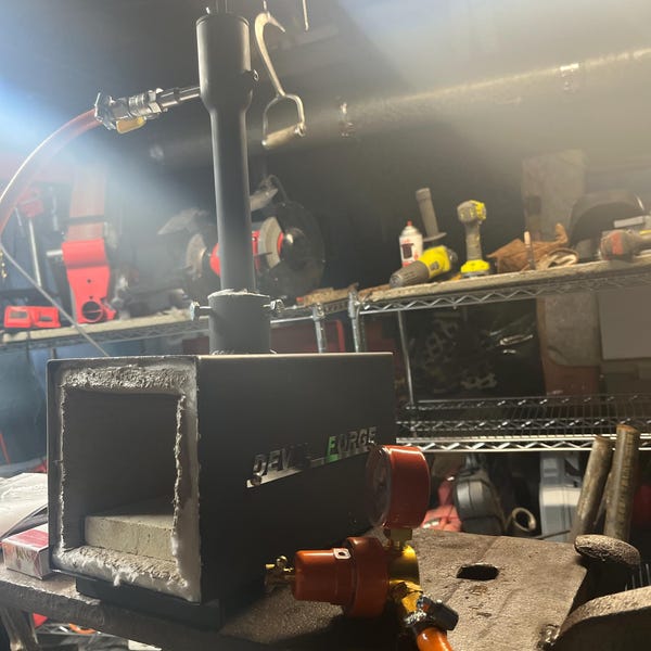 DFPPROF (DEVIL-FORGE) Gas Propane Burner (90,000 Btu) Forge Furnace ...