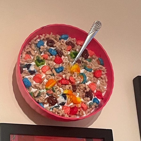 Faux Cereal Bowl Wall Decor: Funky Maximalist Pop Art - Etsy