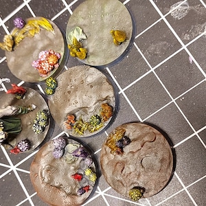 Skull Miniature 50mm Base Set 3D Printed Resin Miniature - Etsy