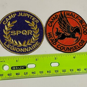 Camp Half Blood / Camp Jupiter 2.5in Embroidered Patches - Etsy