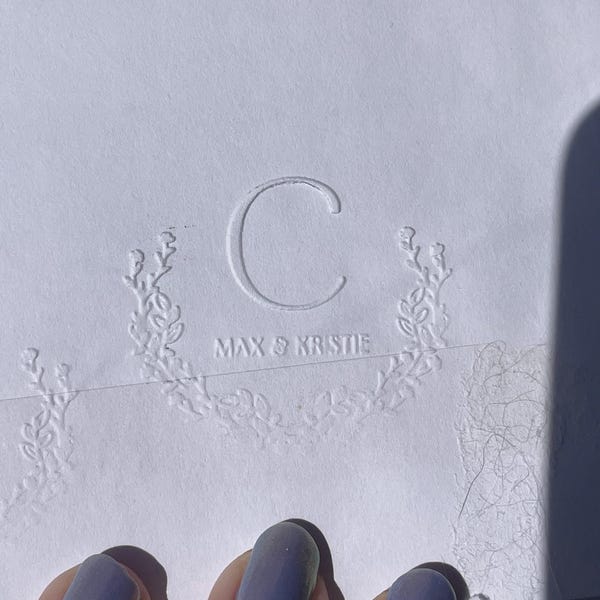 Wedding Logo Envelope Embosser for Wedding Invitations | Custom Last ...