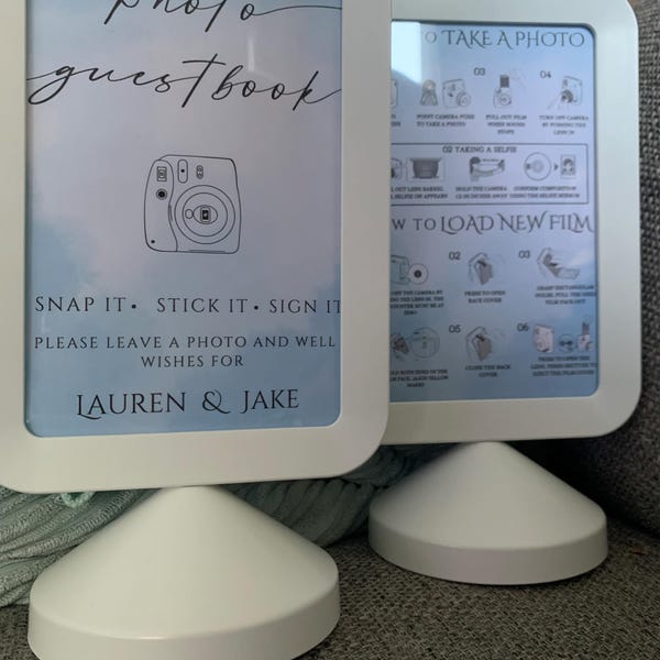 Wedding Time Capsule Sign, Wedding Anniversary Message, Modern Time ...