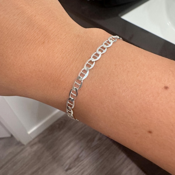 Sterling Silver Adjustable Bracelet, Silver Bangle With Bells Charms ...