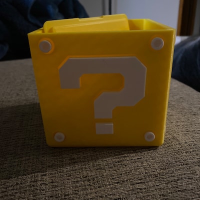 Mario Mystery Block Piggy Bank - Etsy