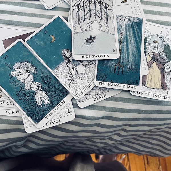 Tempest Tarot Deck // 78 Cards, Blue Tarot, Sea Tarot, Nautical Tarot ...