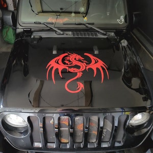 Dragon Decal Sticker Vinyl Car Bonnet Side Sticker Decal Wall Art ...