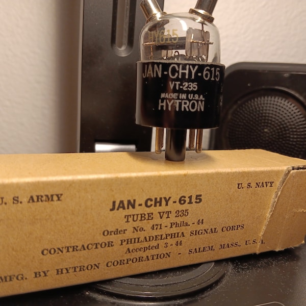 GE 5D22/4-250A Vacuum Tube - General Electric Large Glass Transmitting ...