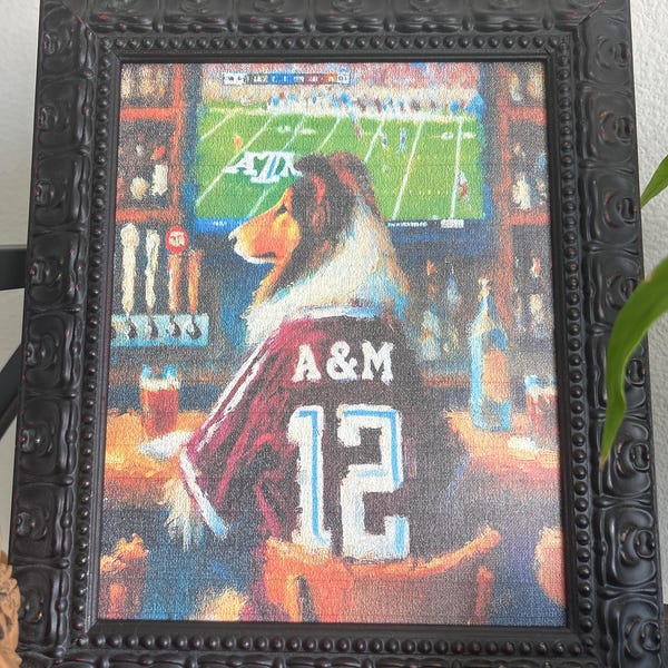 Texas A&M Art Print | Reveille Art | Reveille Print Out| TAMU Aggies ...