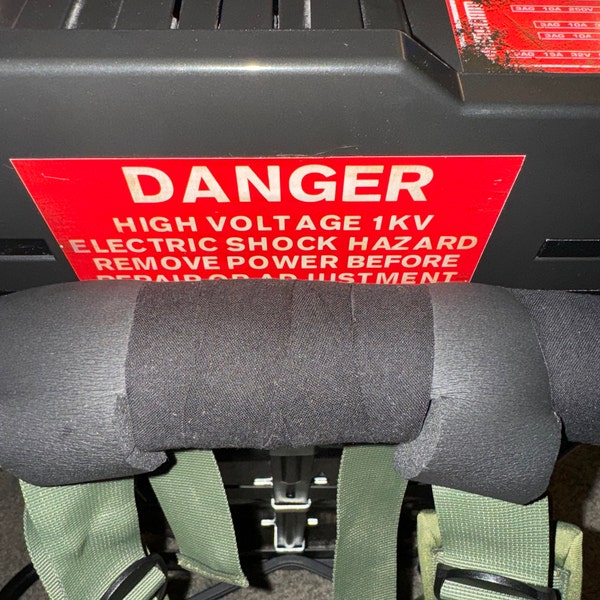 Ghostbusters Plasma Series Hasbro Spenglers Proton Pack Danger Stickers ...