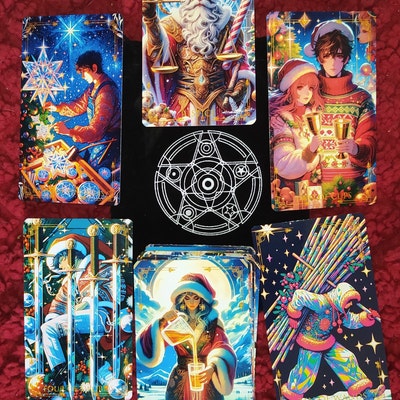 Tarot Card Deck, Anime Oracle Deck With Guidebook, 78 Cards, Oracle ...