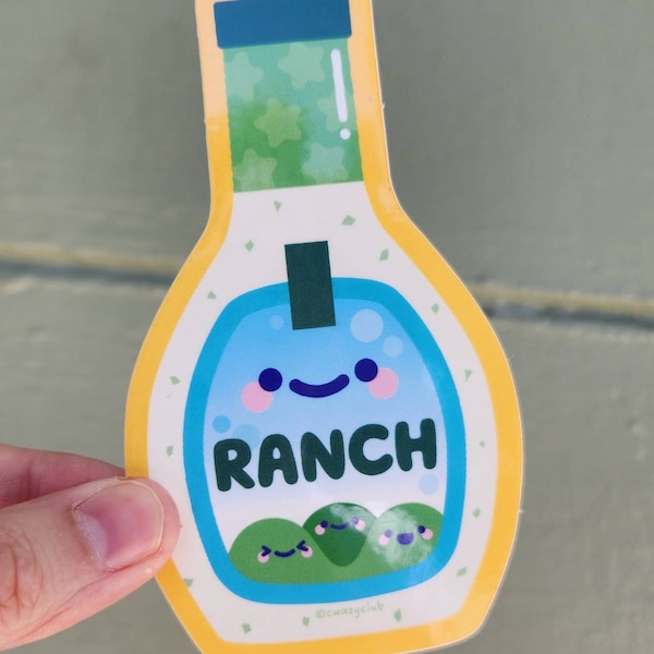 Ranch Dressing Vinyl Sticker | Ranch Dressing Stickers | Ranch Dressing ...