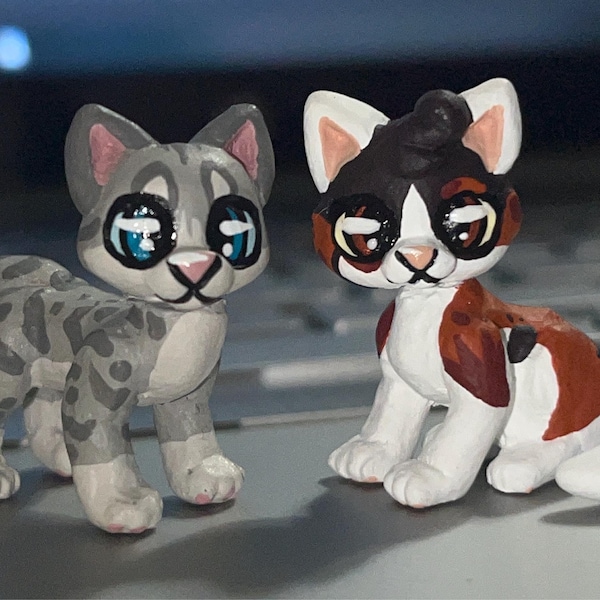 Tigerclaw Clone Warrior Cats LPS Clay Custom Apprentice Sized Figure - Etsy