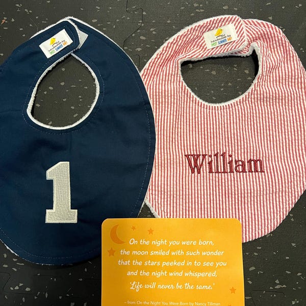 Custom Baptism Bundle - Bib, Stole, Towel and Shoes - Dedication, New ...