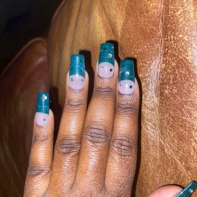 Handmade Doja Press on Nails Y2k Style Nails / Punk Nails / - Etsy