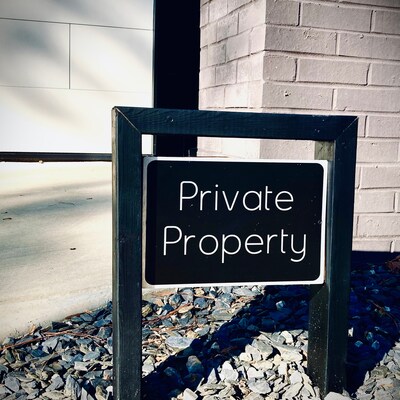 YOUR TEXT HERE Sign, Durable Signs, Brushed Composite Aluminum, Sign ...