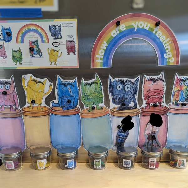 The Colour Monster Book Feelings Display - Etsy Australia