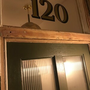 Premium Elegant White Fanlight Door Number Transom White | Etsy