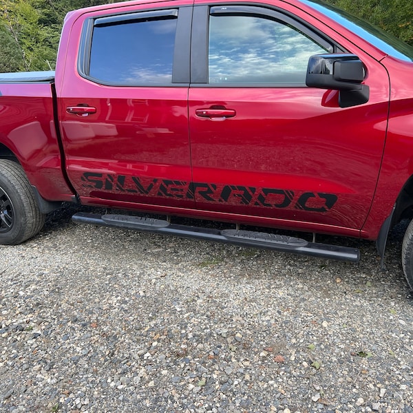Chevy Chevrolet Silverado Vinyl Side Decal Sticker Graphics Kit X2 ANY ...