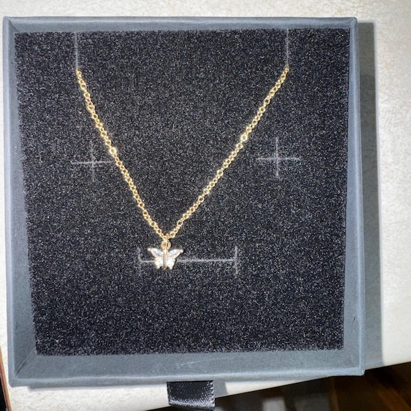 Birth Flower Chain Necklace, Gold Filled Soulmate Necklaces, Dainty ...