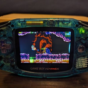 Custom IPS V3 Backlit Nintendo Gameboy Advance Solid Black/opal by ...