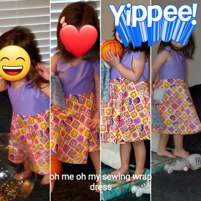 Easy Wrap Bodice Dress PDF Sewing Pattern - Etsy