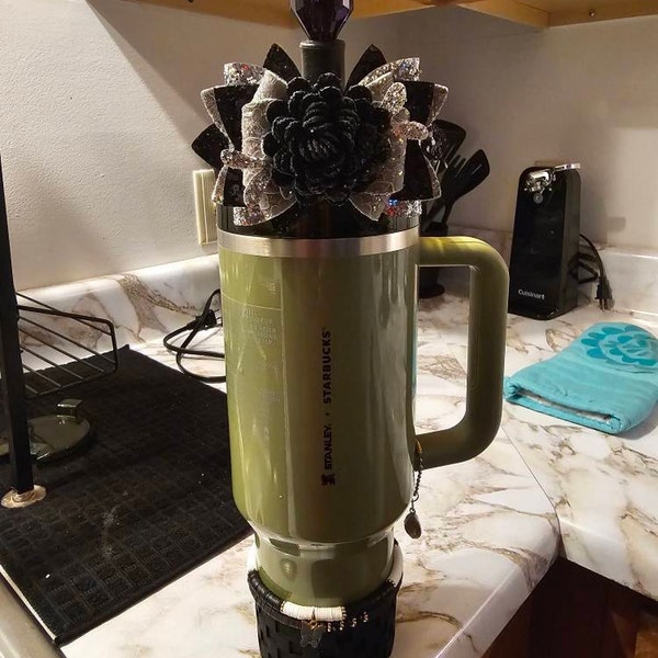 Almond Rose Bracelet Stack for Stanley Tumbler Neutral Colors - Etsy