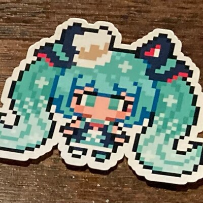 Hatsune Miku Pixel Art Stickers 2'' - Etsy