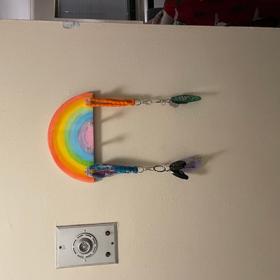 Hand Painted Ceramic Blood Orange Slice Key Holder, Unique Wall Storage ...