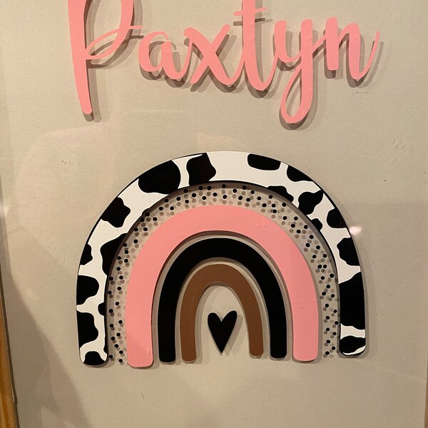 Cow Print, Farm Rainbow, Cow Rainbow, Cow Print, Rainbow Svg, Farm Svg ...