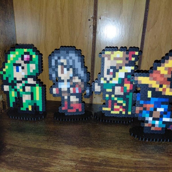 Final Fantasy IX: Perler Bead Sprites - Zidane, Garnet, Vivi, Steiner ...