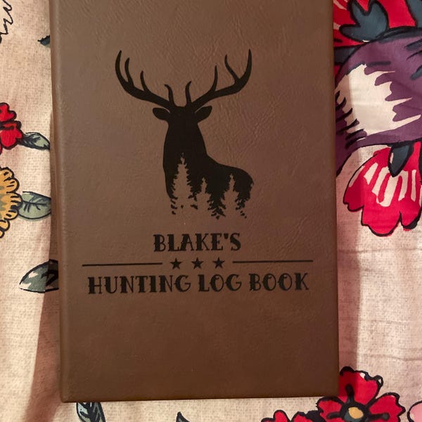 Hunting Journal | Personalized Hunting Log Book | Birthday Gifts for ...
