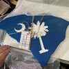 South Carolina SC State Flag ,wood Sign, Wall Hanging With Palmetto ...