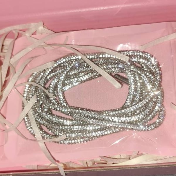 1pair Rhinestone Rope Shoe Laces, Shiny Shoe Strings, Sparkle Laces - 5 ...
