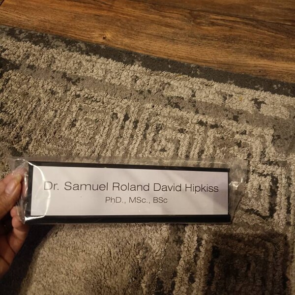 Modern Anthracite House Number Sign No Number Thin Stainless Steel ...