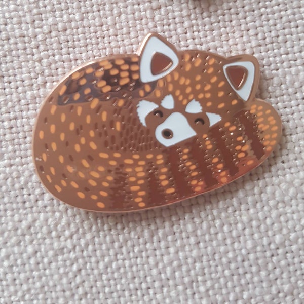 Red Panda Enamel Pin - Cute Animal Pin, Pin Badge, Hard Enamel Pin ...