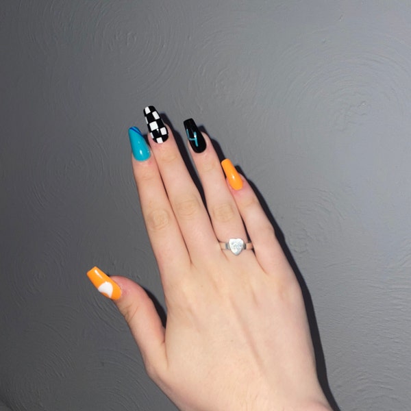 Ultimate F1 Inspired Nails - Etsy