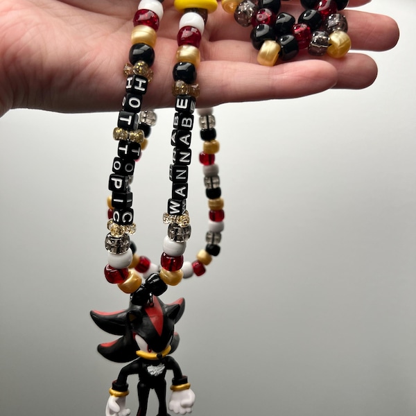 Sonic and Shadow the Hedgehog and Tails Kandi Necklace - Etsy