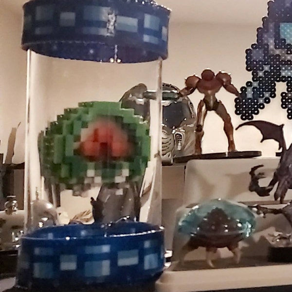 Metroid Capsule - 3D Perler Beads - Super Metroid Inspired - 3D Pixel ...