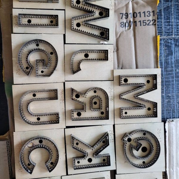 26 Letter Cutting Die Leather Letter Hanging Die Cutter Suitable for ...