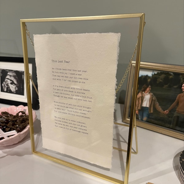 Custom Poem Print, Old Typewriter Font, Custom Poem, Framed Poem ...