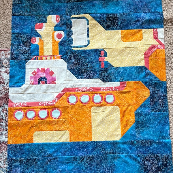 The Beatles Yellow Submarine Quilt - PDF Pattern - Etsy