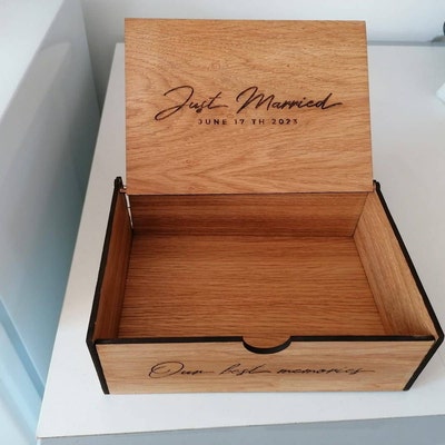 Custom Personalized Wooden Keepsake Box Wedding Card Box - Etsy