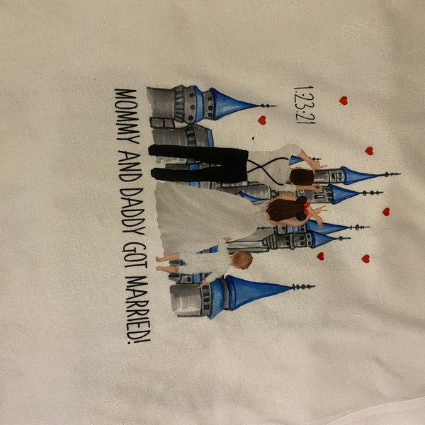 Disney Wedding Gift, Just Married Disney, Wedding Tshirt, Disney Lover ...
