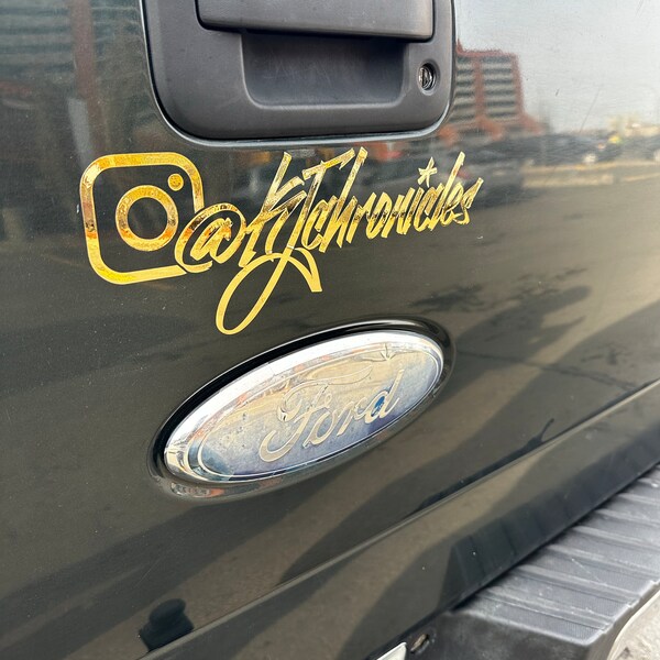 Custom Instagram Car Window Sticker, Die-cut Vinyl Decal - Etsy