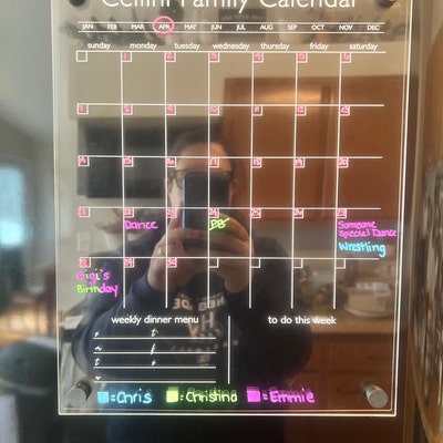 Personalized Weekly Calendar, Personalized Weekly Schedule, 9x24 or ...