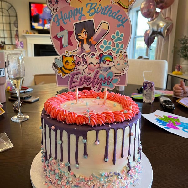 Aphmau Party Supplies, Aphmau Birthday, Aphmau Cake Toppers, Aphmau ...