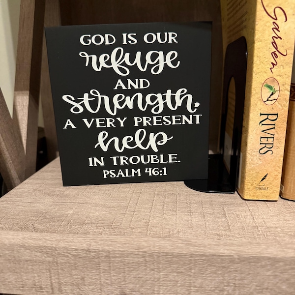 Mini Bible Verse Sign, Scripture Sign, Religious Sign, Shelf Sitter ...